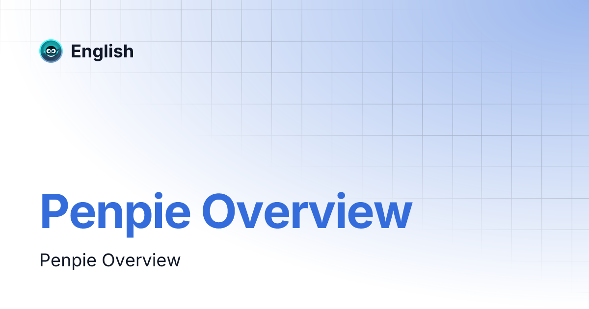 Penpie Overview | English